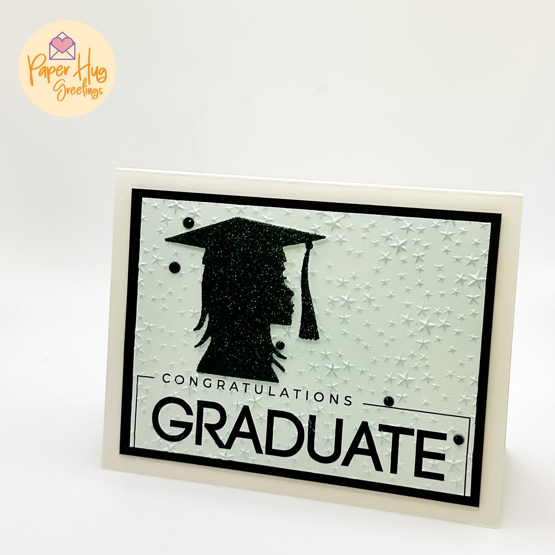 Congratulation Graduate Teal Graduation Handmade Greeting Card ...