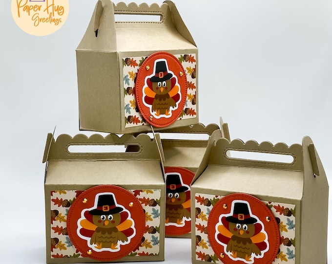Handmade Thanksgiving Turkey Treat Boxes: Fall Party Favors (set of 4 ...