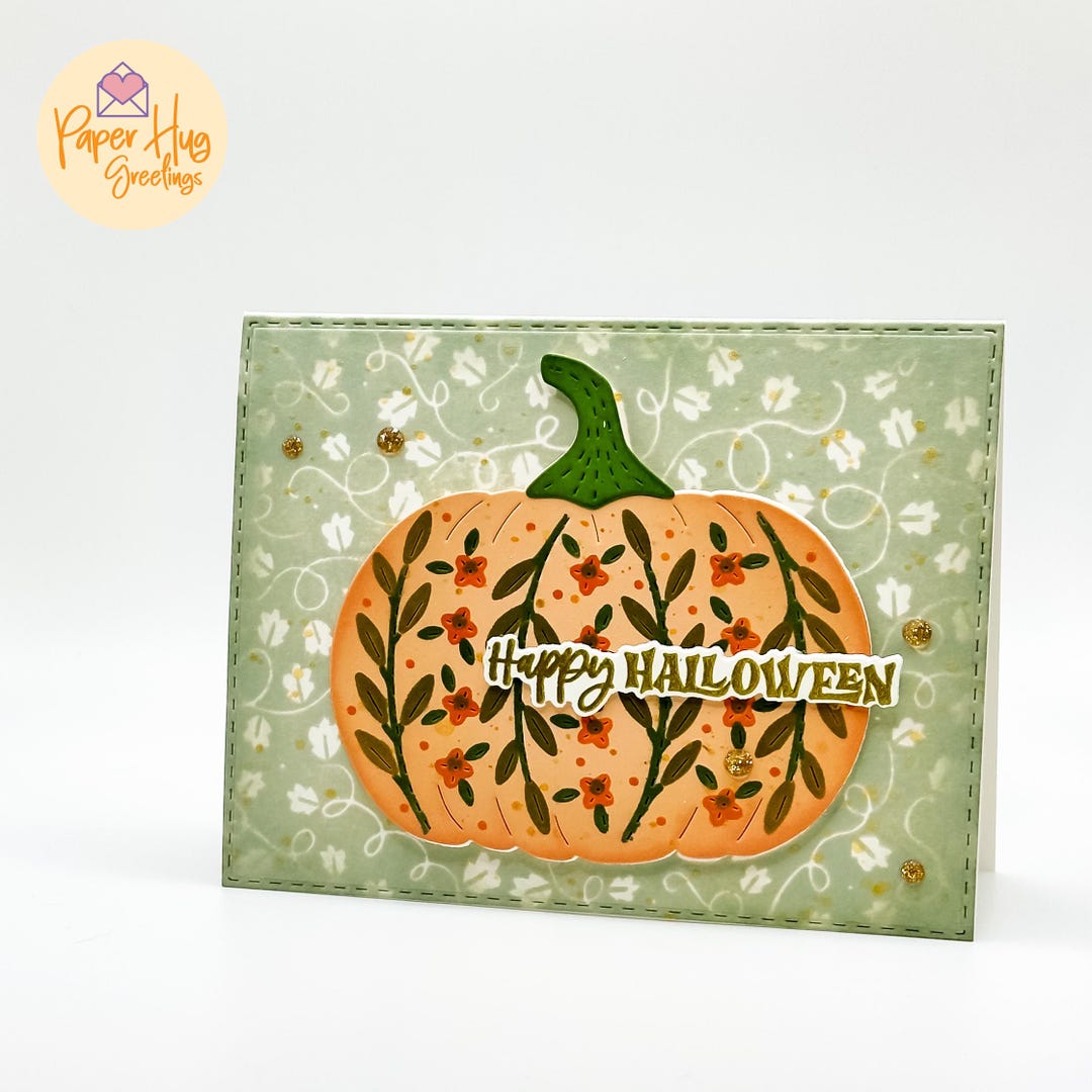 Handmade Halloween Pumpkin Greeting Card: Spooky Fall Celebration ...