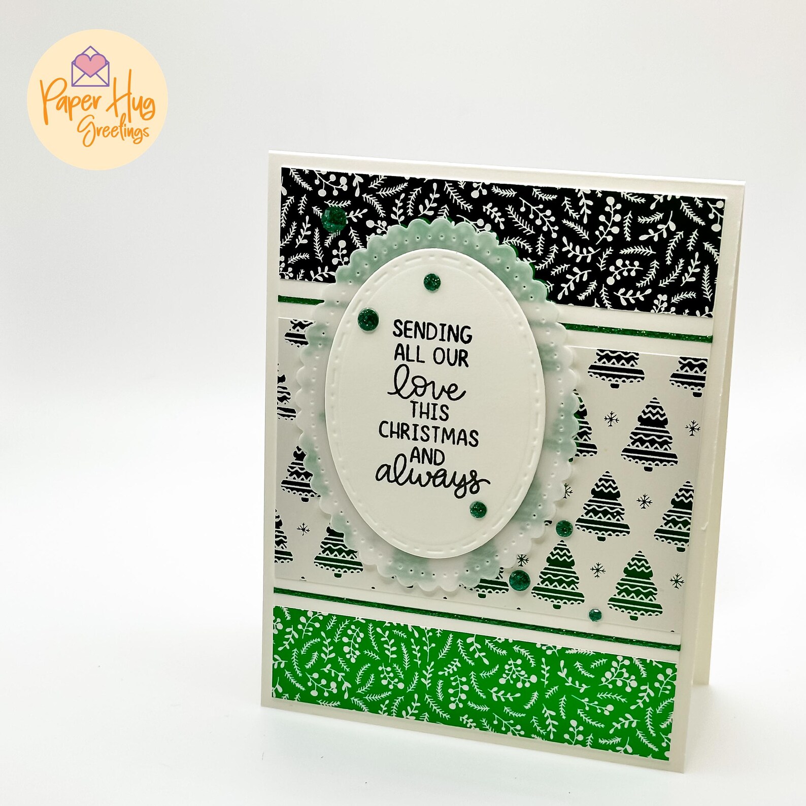 Set of 6 Handmade Christmas Cards, Handmade Holiday Greeting Card Set ...