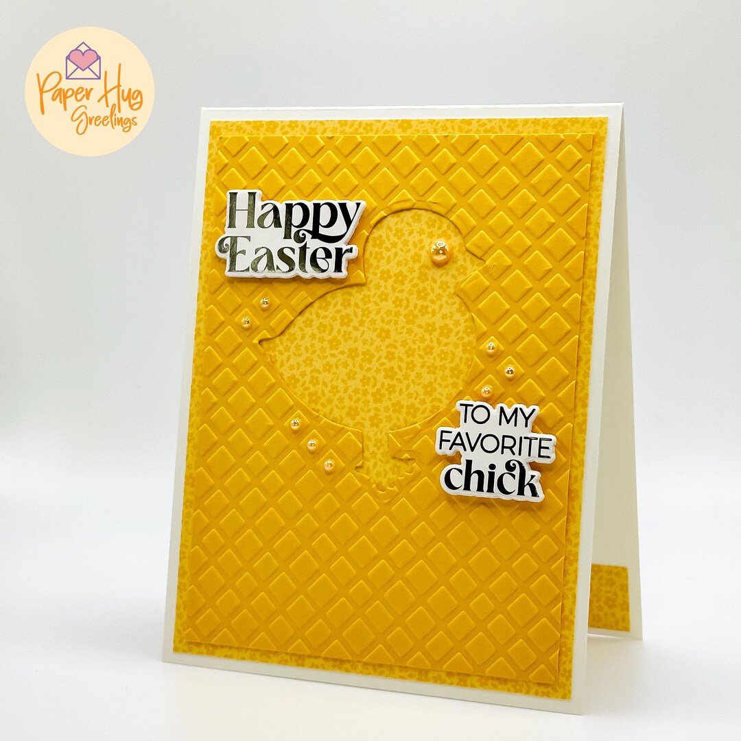 Happy Easter to My Favorite Chick Handmade Easter Card, Easter Chick ...