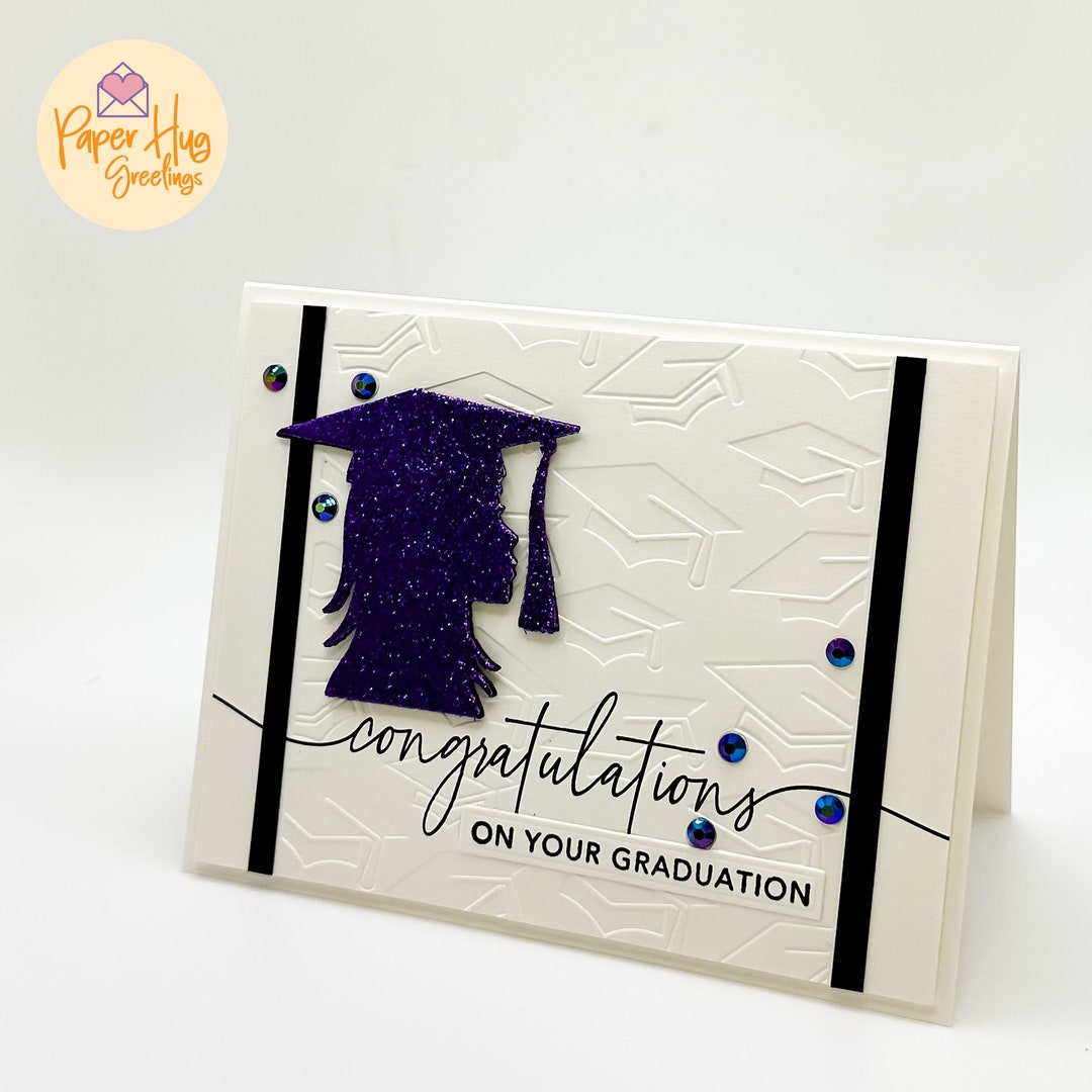Congratulations on Your Graduation Purple Handmade Greeting Card ...