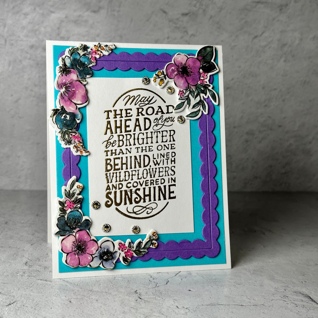 Uplifting Floral Encouragement Card - Handmade Uplifting Card - Etsy