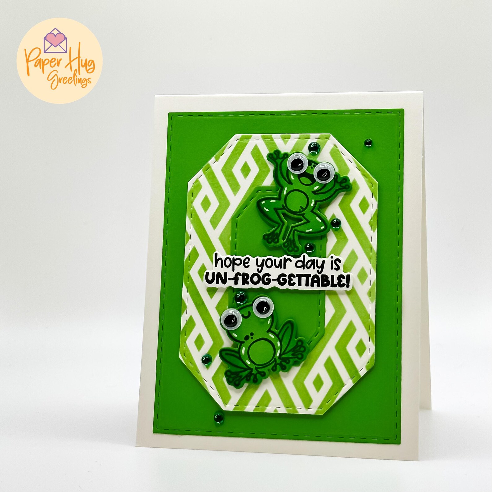Un-frog-gettable Handmade Greeting Card: Funny Frog Pun for Birthdays ...