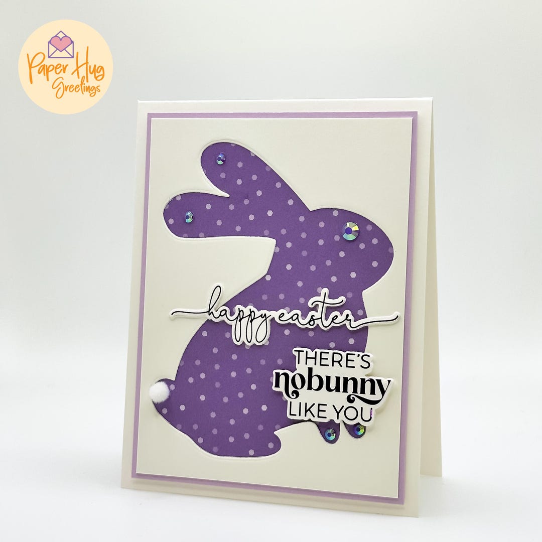 Happy Easter, There’s No Bunny Like You Handmade Greeting Card With ...
