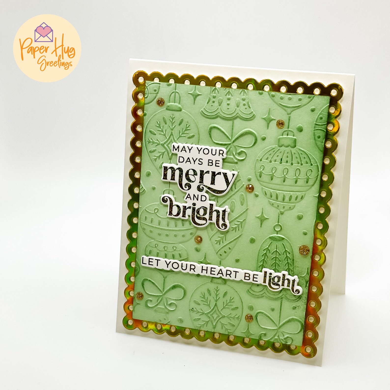 Set of 6 Handmade Christmas Cards, Handmade Holiday Greeting Card Set ...