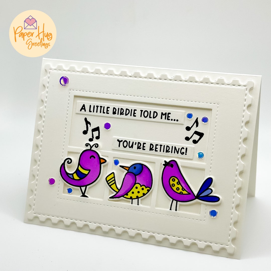 A Little Birdie Told Me You’re Retiring, Retirement Card, Happy ...