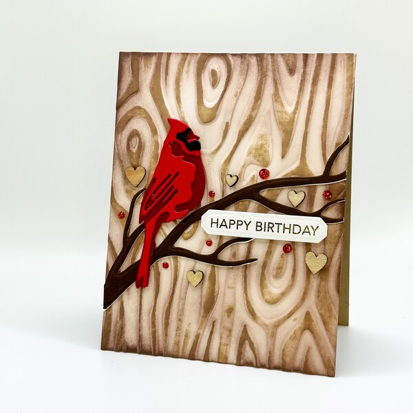 Cardinal Happy Birthday Card - Etsy