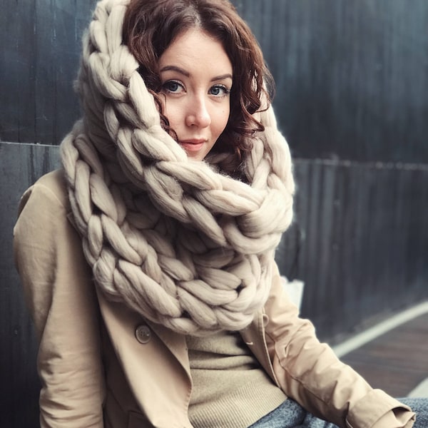 Arm Knit Scarf - Etsy