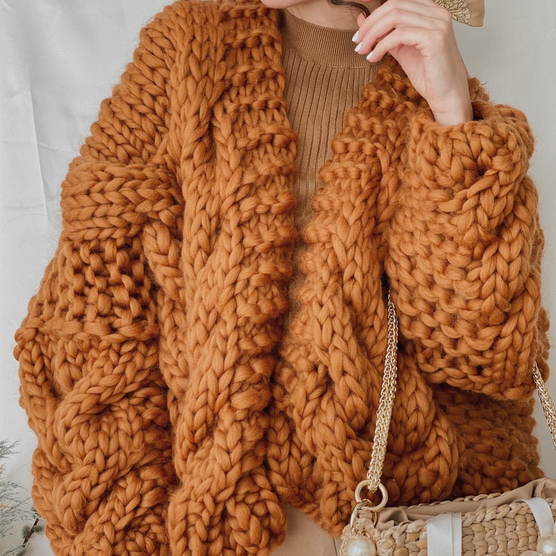 Hand Knit Jacket - Etsy