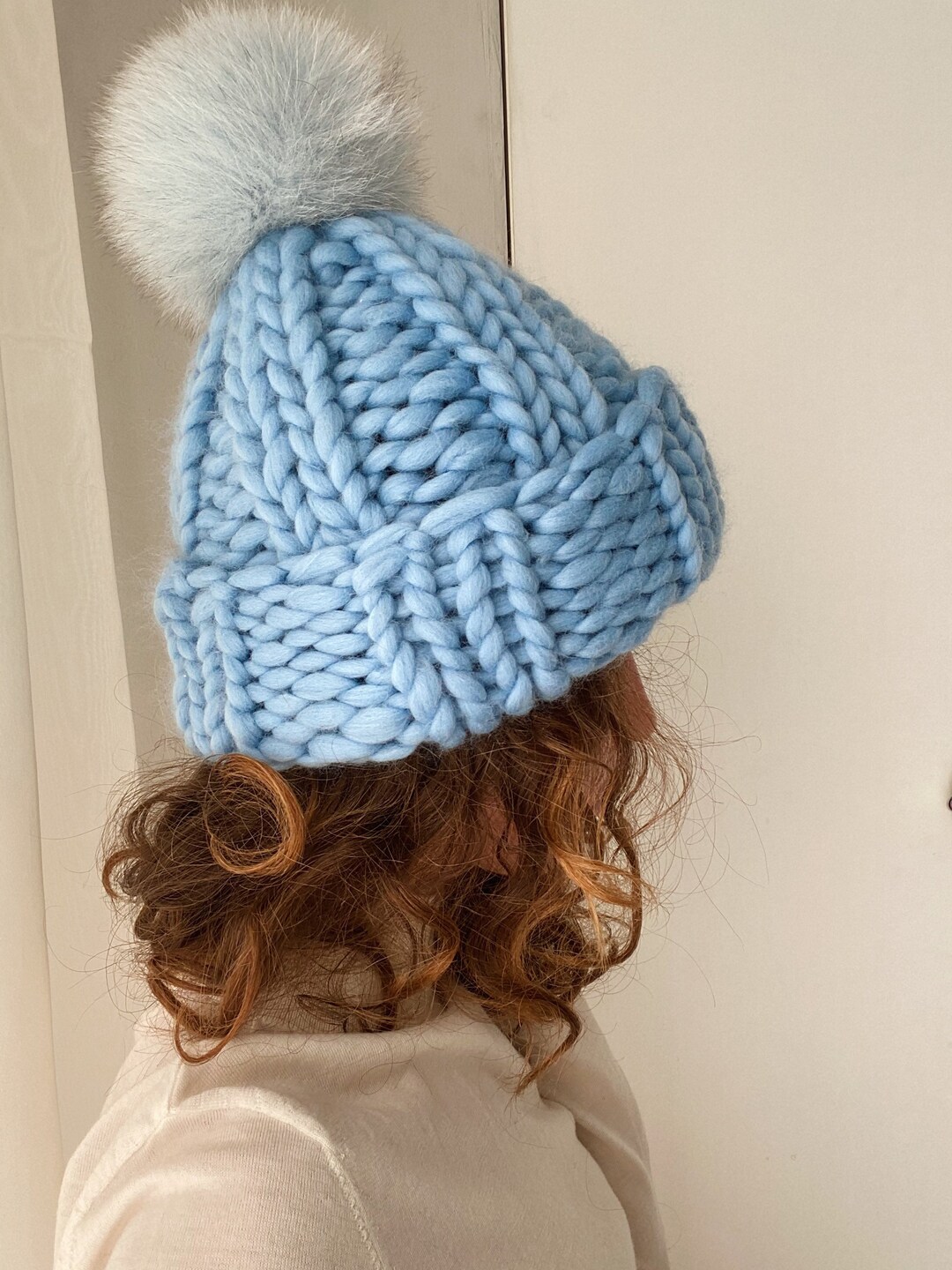 Women's Winter Chunky Knit Hat, Knit Women Beanie - Etsy