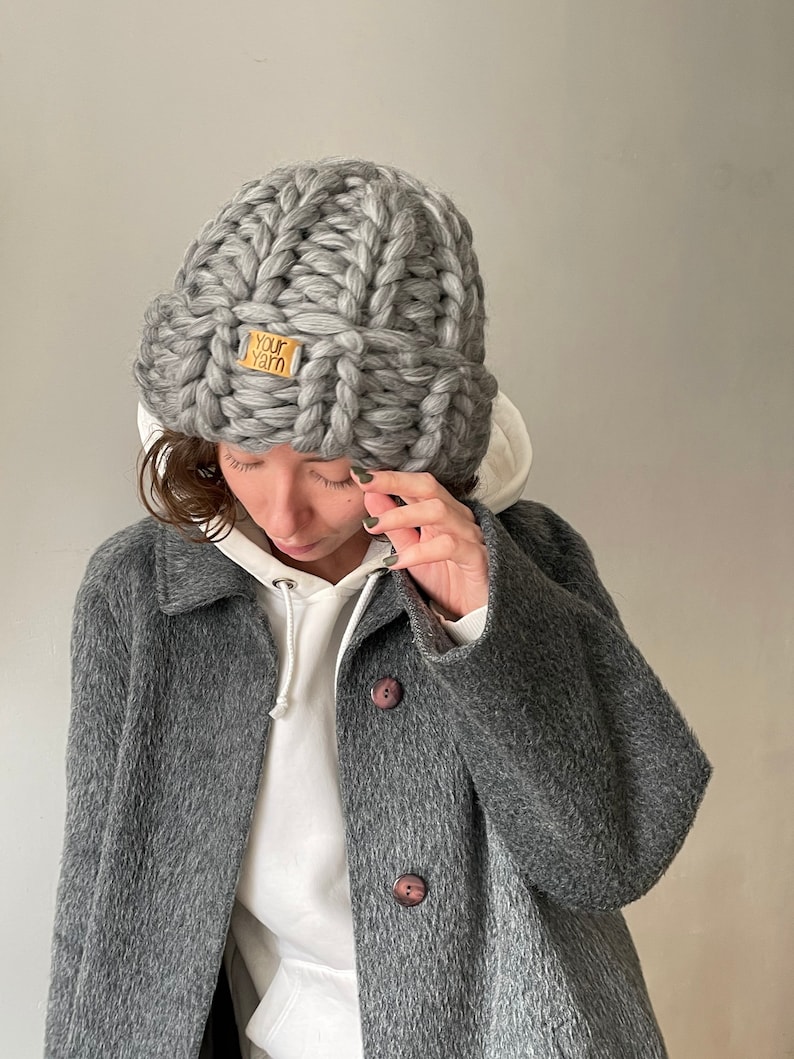 Chunky Knit Hat, Chunky Knit Beanie, Womens Wool Hat - Etsy