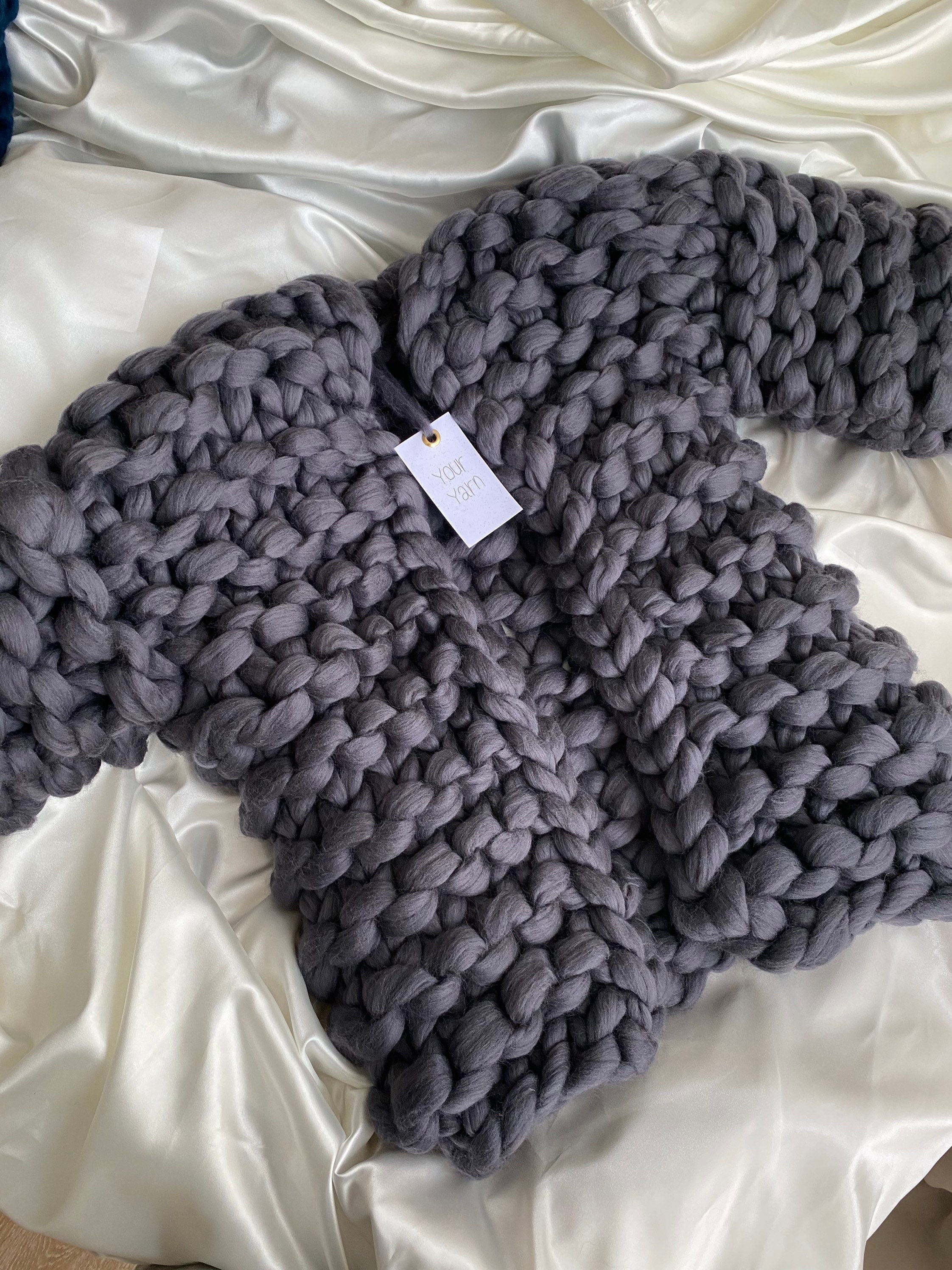 Super Chunky Cardigan, Long Sleeves Knit Cardigan, Oversized Cardigan ...