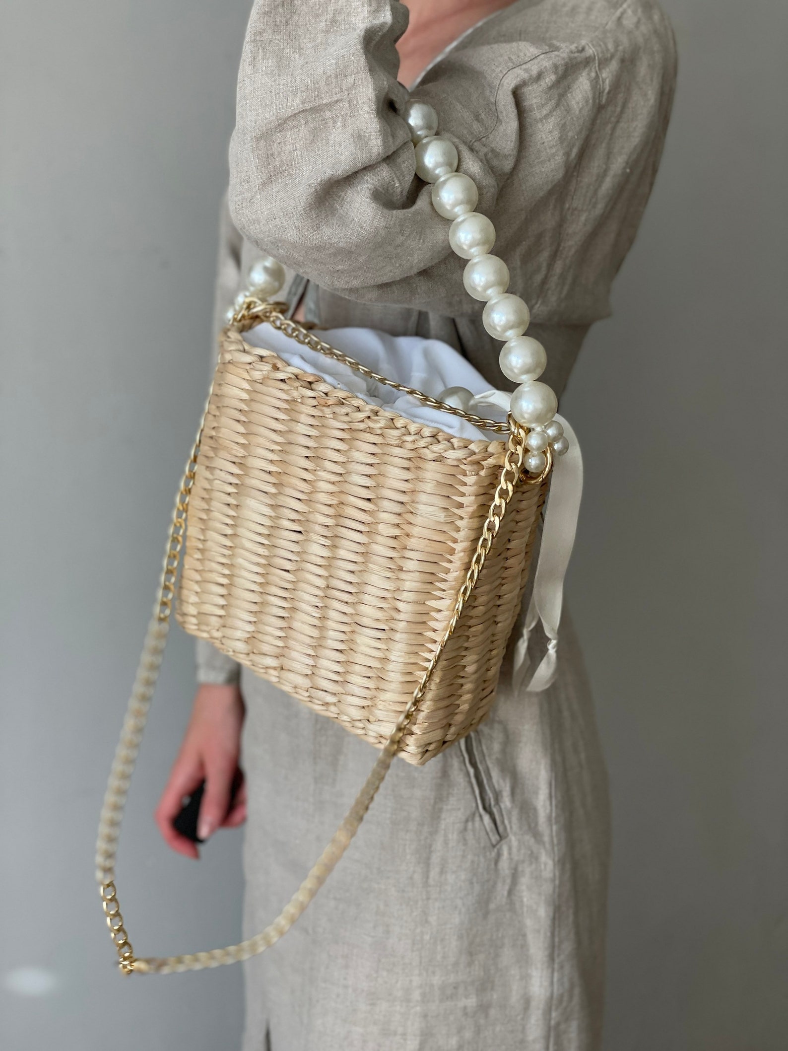 Women Straw Tote Bag Summer Beach Handbag Shoulder Crossbody - Etsy