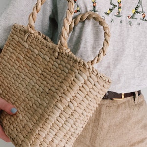 Straw Bag French Market Basket, Straw Tote With Handles - Etsy
