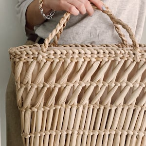 Straw Bag, Straw Handbag, Straw Basket, Beach Bag, Straw Tote - Etsy