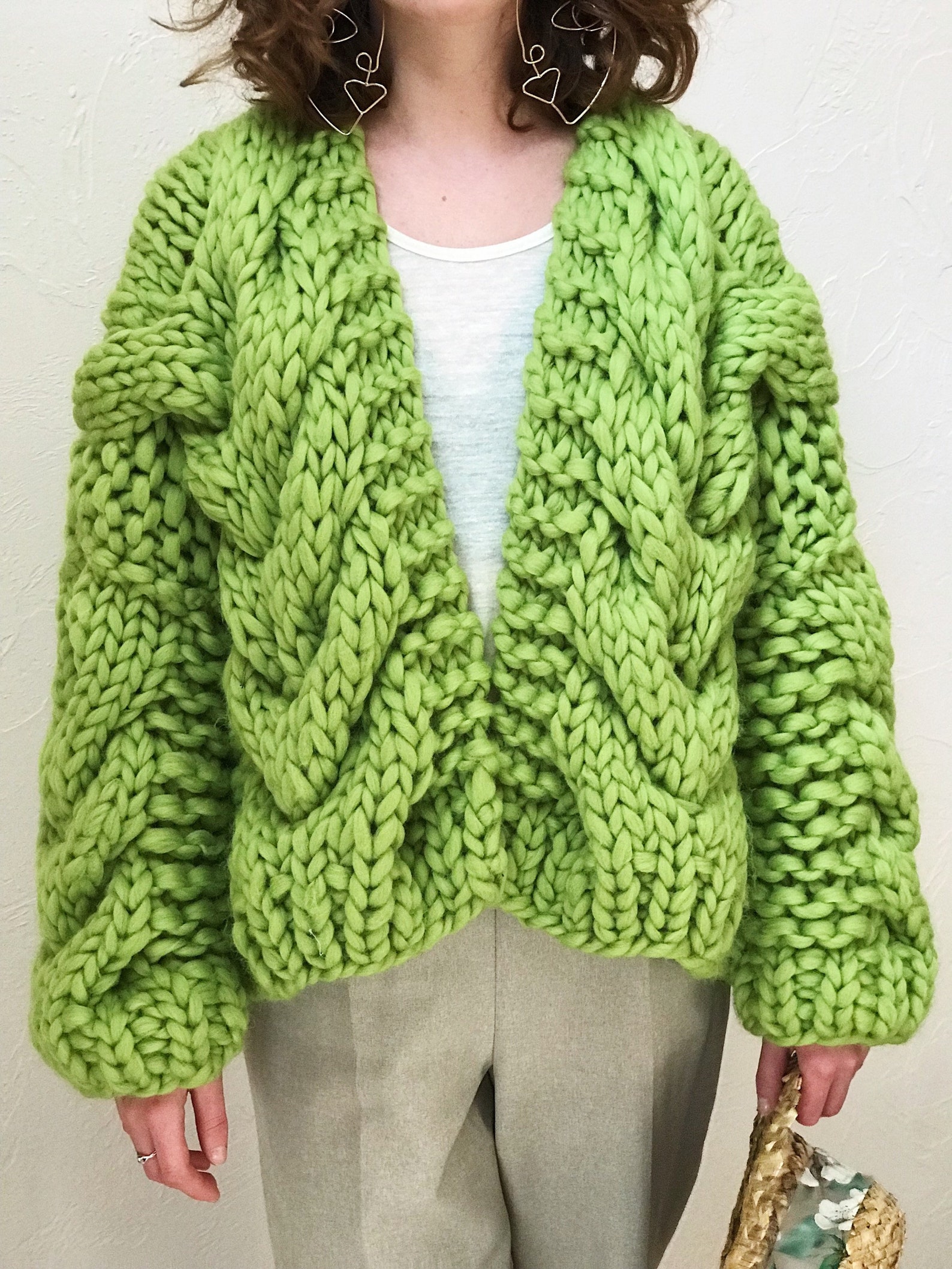 Womens Knit Cardigan Super Chunky Cardigan Wool Knit | Etsy