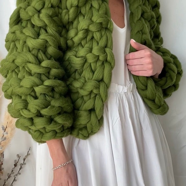 Chunky Knit Sweater - Etsy