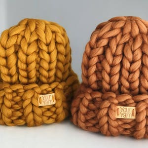 Chunky Knit Beanie Womens Wool Hat Super Chunky Knit Hat - Etsy