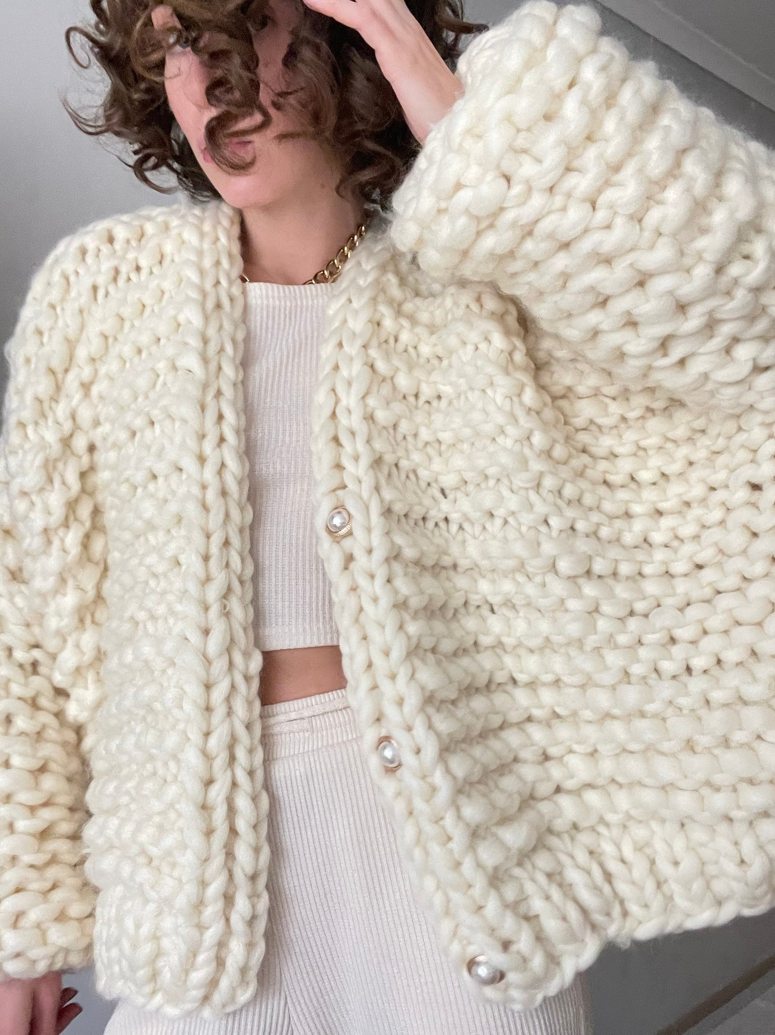 Chunky Knit Oversized Cardigan Sweater - Etsy