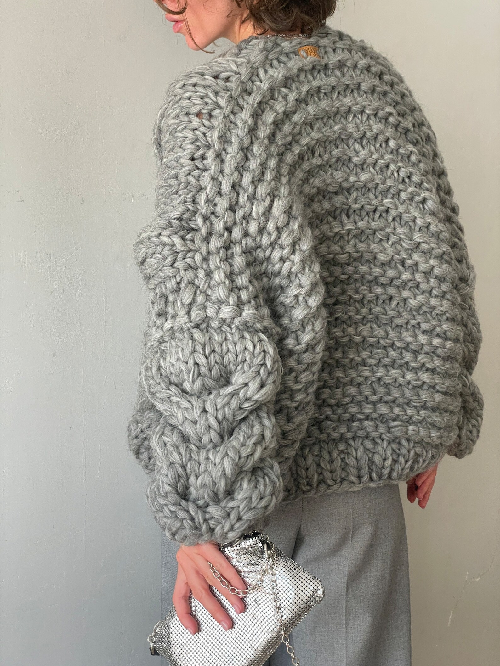 Chunky Hand Knitted Oversized Cardigan - Etsy