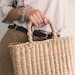 Straw Bag French Market Basket, Straw Tote With Handles - Etsy