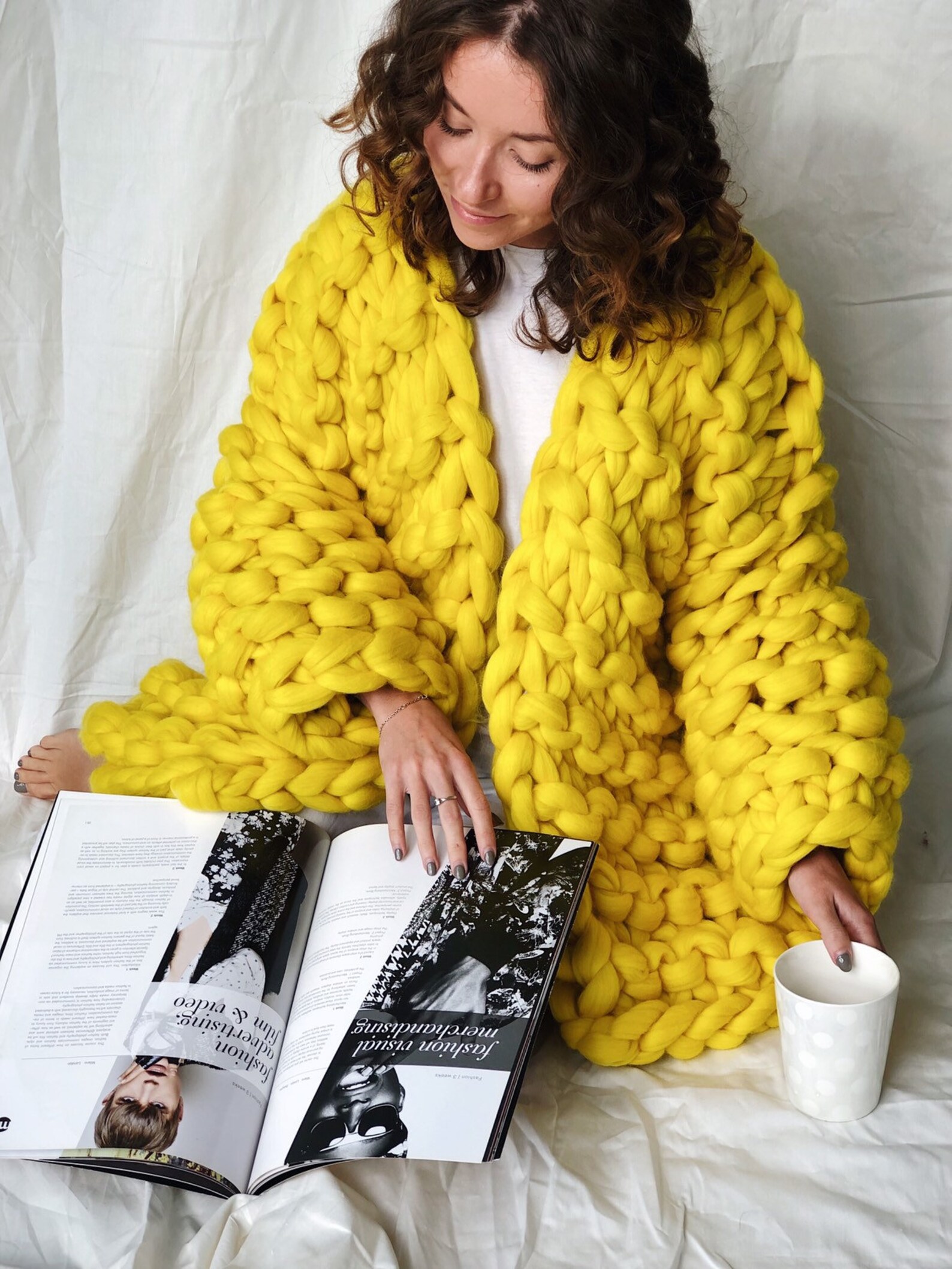 Women's Hand Knitted Chunky Oversized Cardigan - Etsy