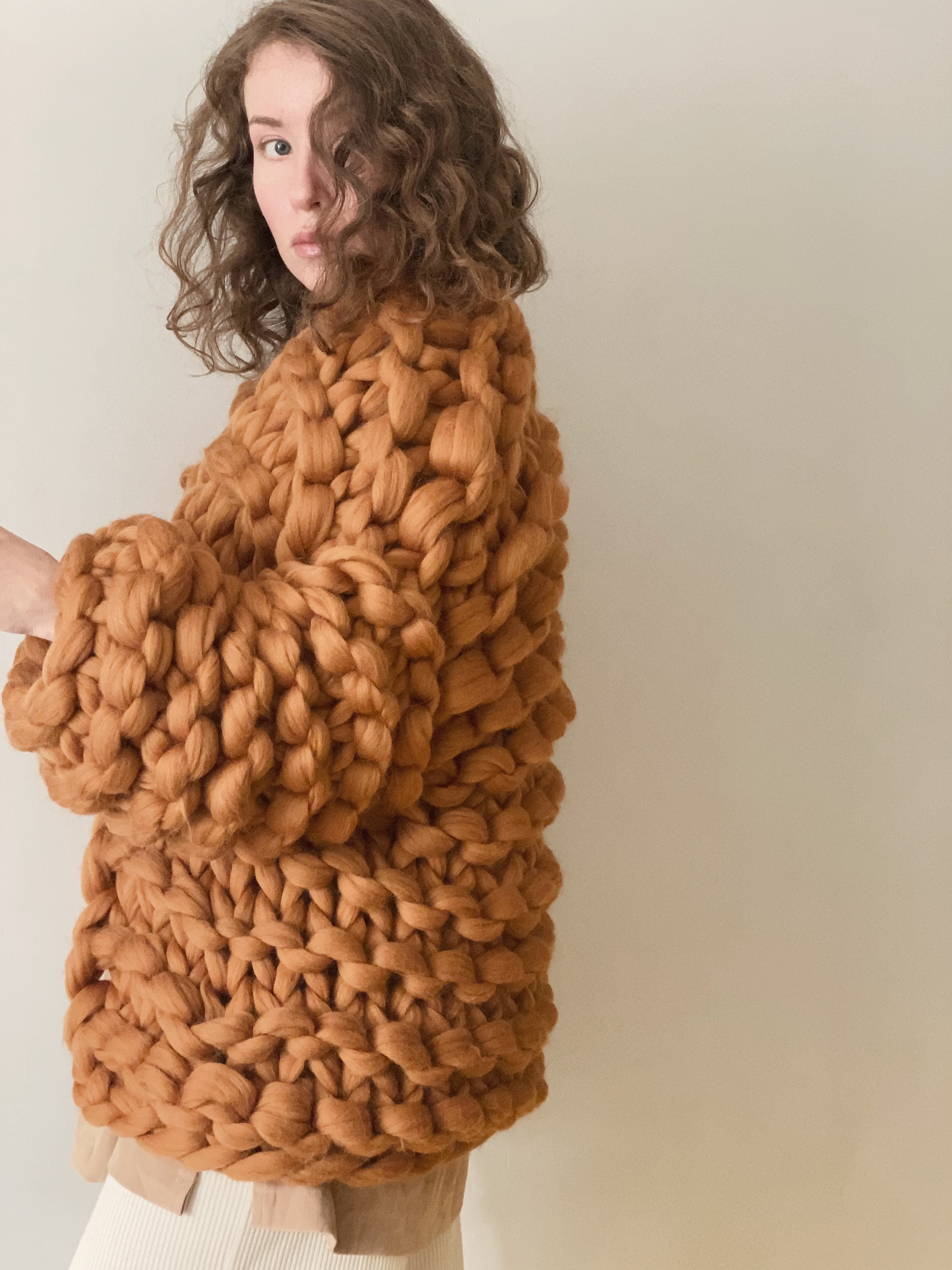 Super Chunky Knit Cardigan Oversized With Long Sleeves Knit - Etsy