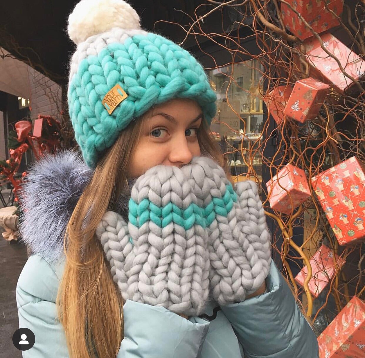 Chunky Knitted Mittens Wool Mittens Womens Mittens | Etsy