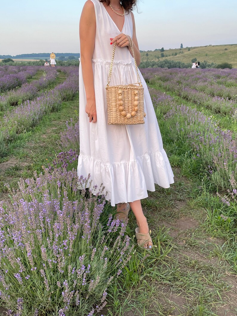 Square Straw Bag, Top Handle Bag and Crossbody Bag, Boho Bag, Wicker ...