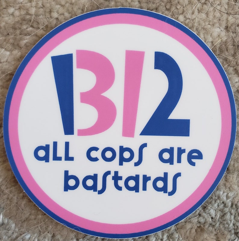 STICKER ACAB 1312 Ice Cream Parody All Cops Are Bastards - Etsy
