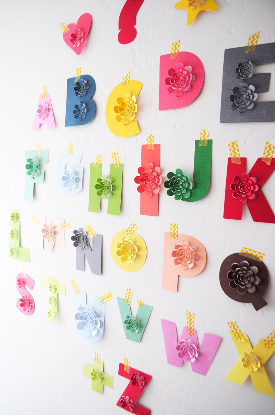 Fiesta Letters 3D SVG Files for Alphabet With Pop up Petals - Etsy