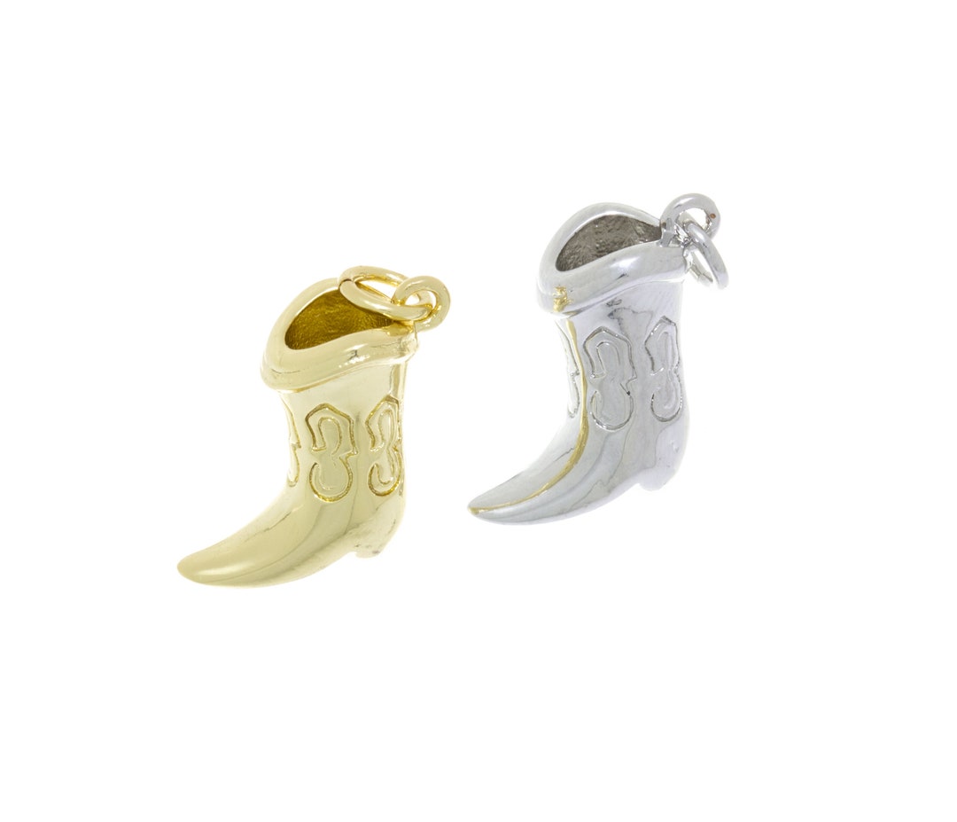 Cowboy Cowgirl Boot Charm,western Cowboy Boots Pendant,cowgirl Boots ...