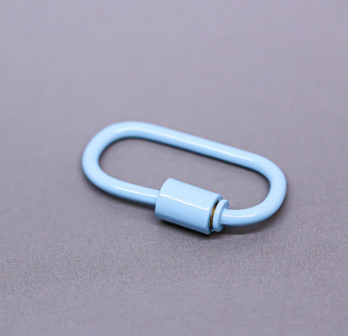 Sky Blue Large U Shape Screw Clasp 25x14mm Painted Carabiner | Etsy