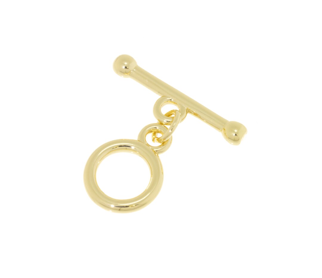 Circle Round Toggle Clasp,two Piece Gold Toggle Clasp,gold Toggle Clasp ...