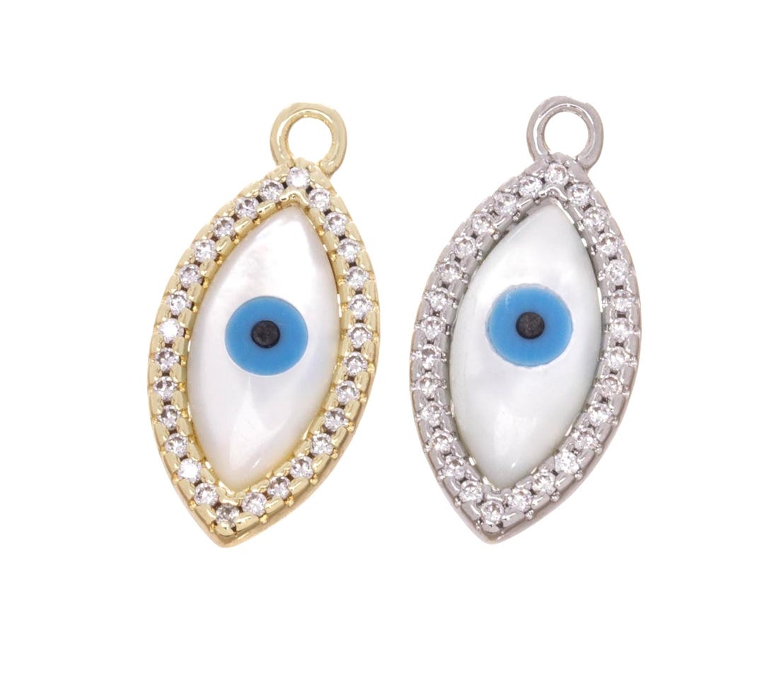 Evil Eye Amulet Charm,mop Evil Eye Charm,cz Evil Eye Protection Charm ...