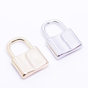 Gold or Silver Padlock Charm, Small, Medium or Large, 1 Pc, 10 Pcs, 50 ...