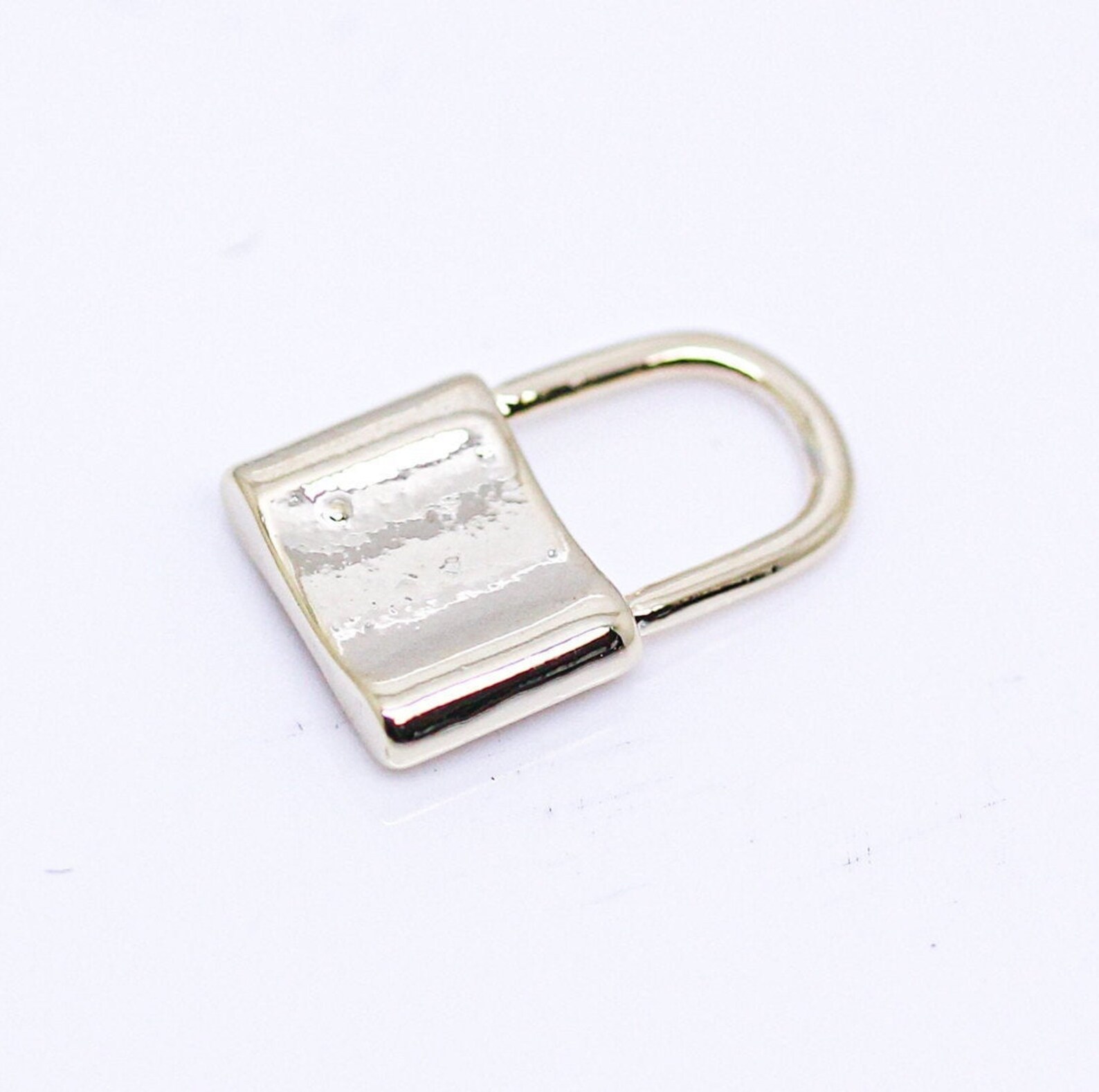 Gold or Silver Padlock Charm Small Medium or Large 1 Pc 10 - Etsy