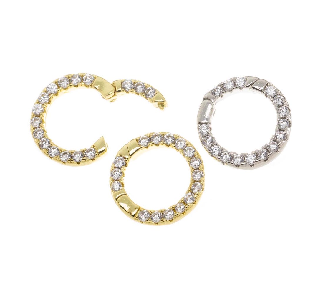 Gold or Silver Removable Clicker Enhancer Ring Clasp,chain Shortener ...