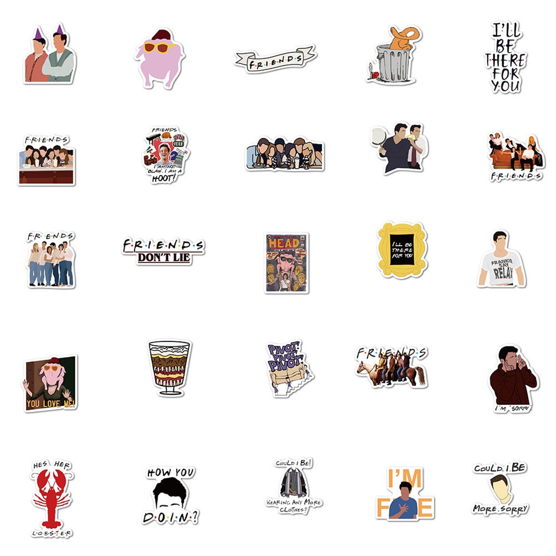 Friends TV Show Stickers - Etsy