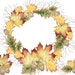 Watercolor Autumn Leaves Clipart Collection,fall Wreath,leaf,branch ...