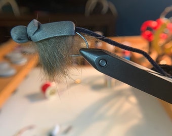 Mouse Fly Pattern No Miss Mouse Mouse Fishing Lure Hand - Etsy
