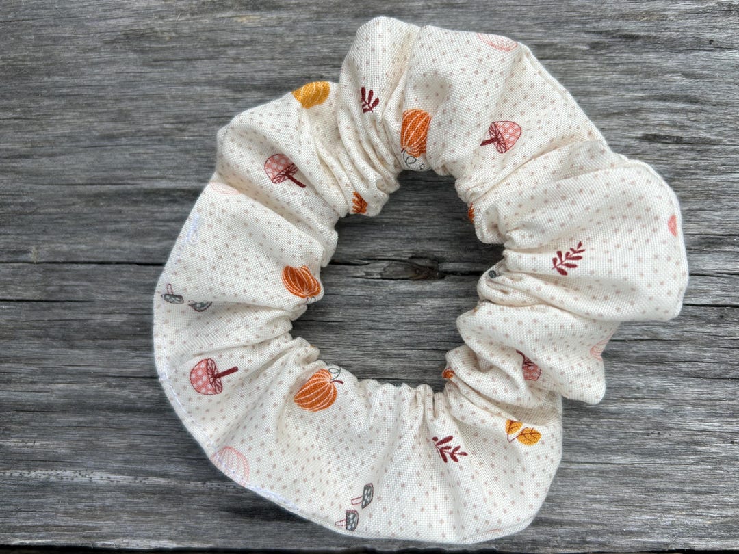 Scrunchies/mushrooms/pumpkin/fall/halloween/free Shipping - Etsy