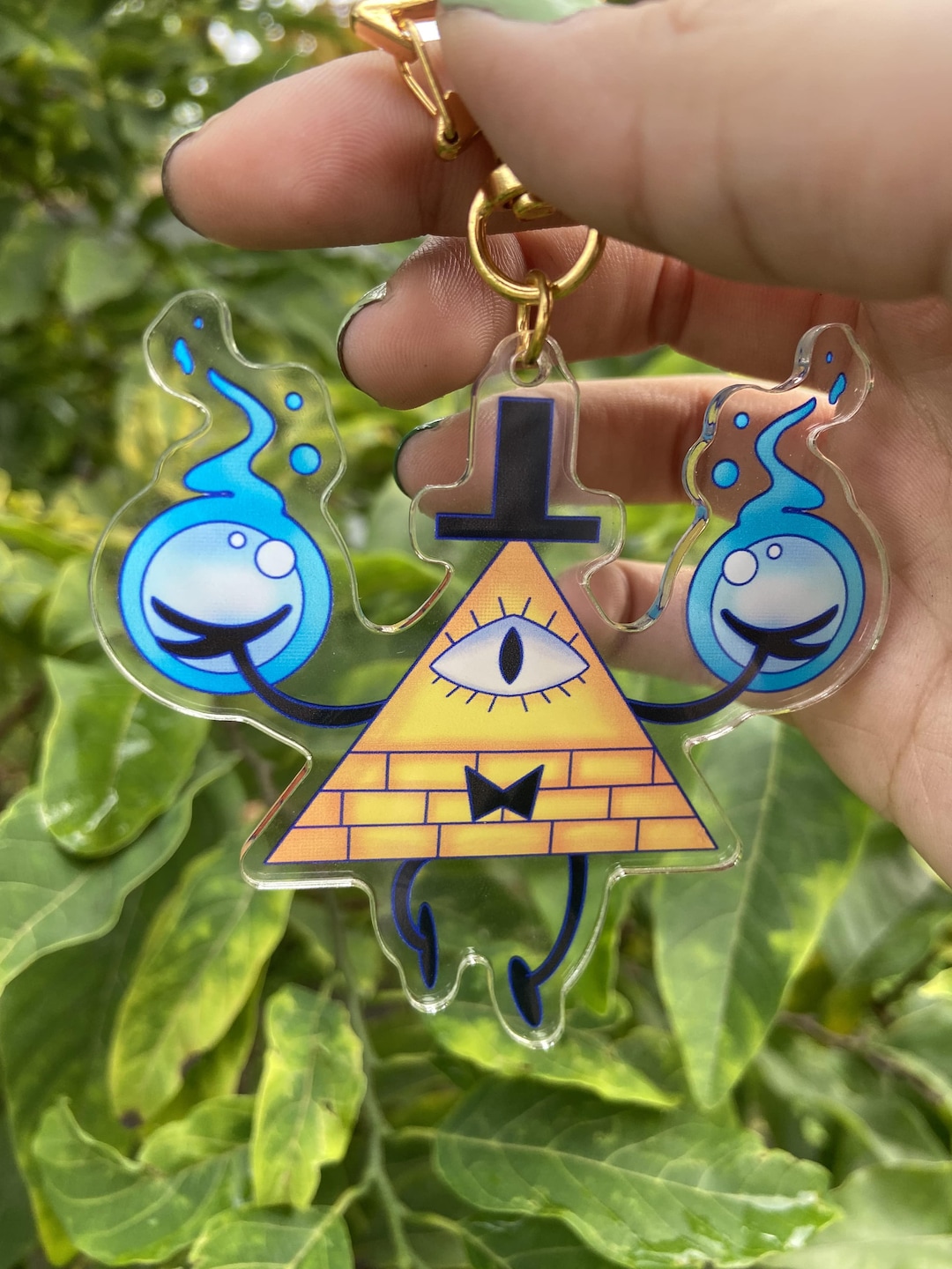 Double Sided Yellow Charm - Etsy