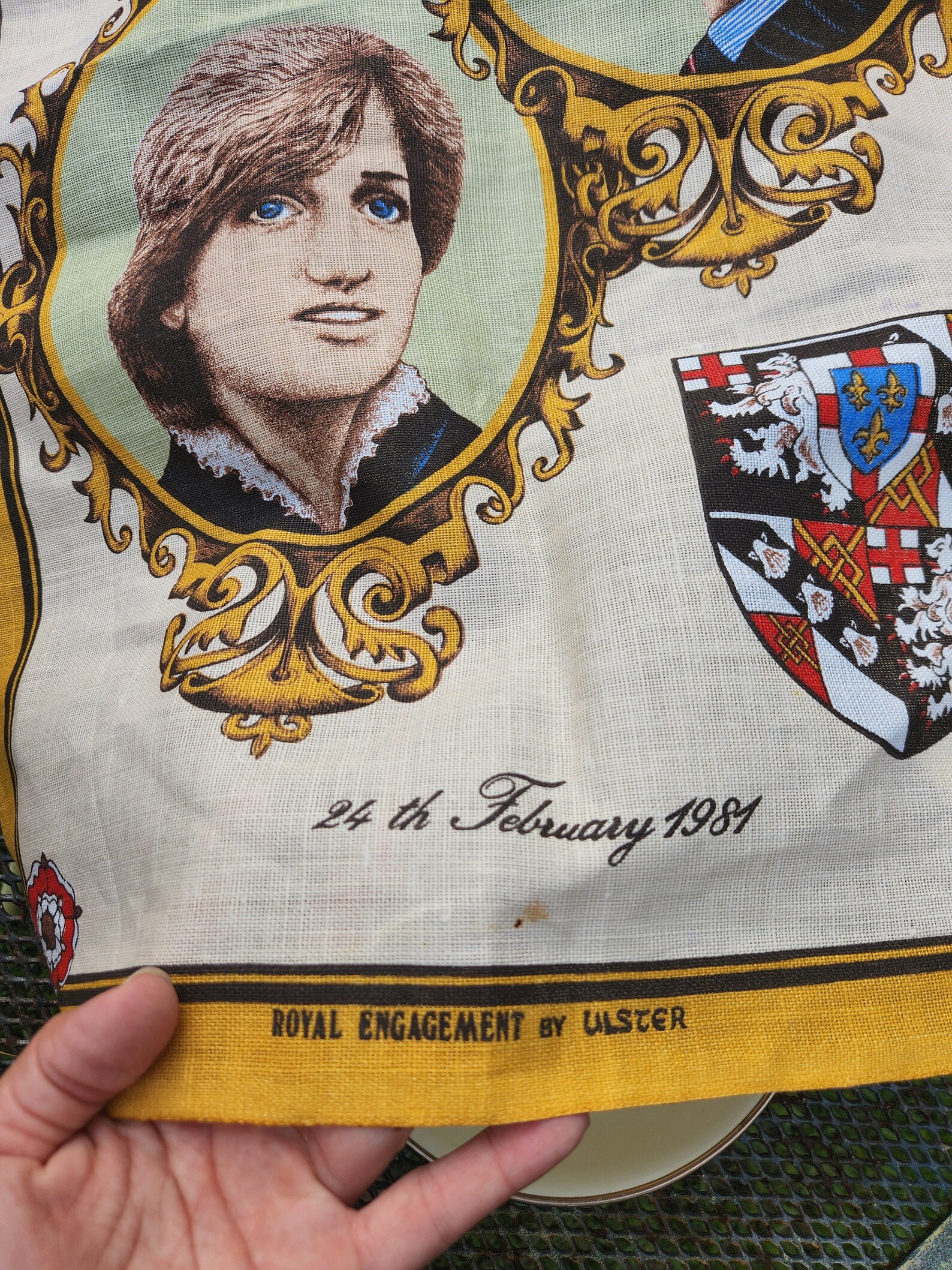 1981 Royal Engagement Princess Diana/prince Charles Linen - Etsy