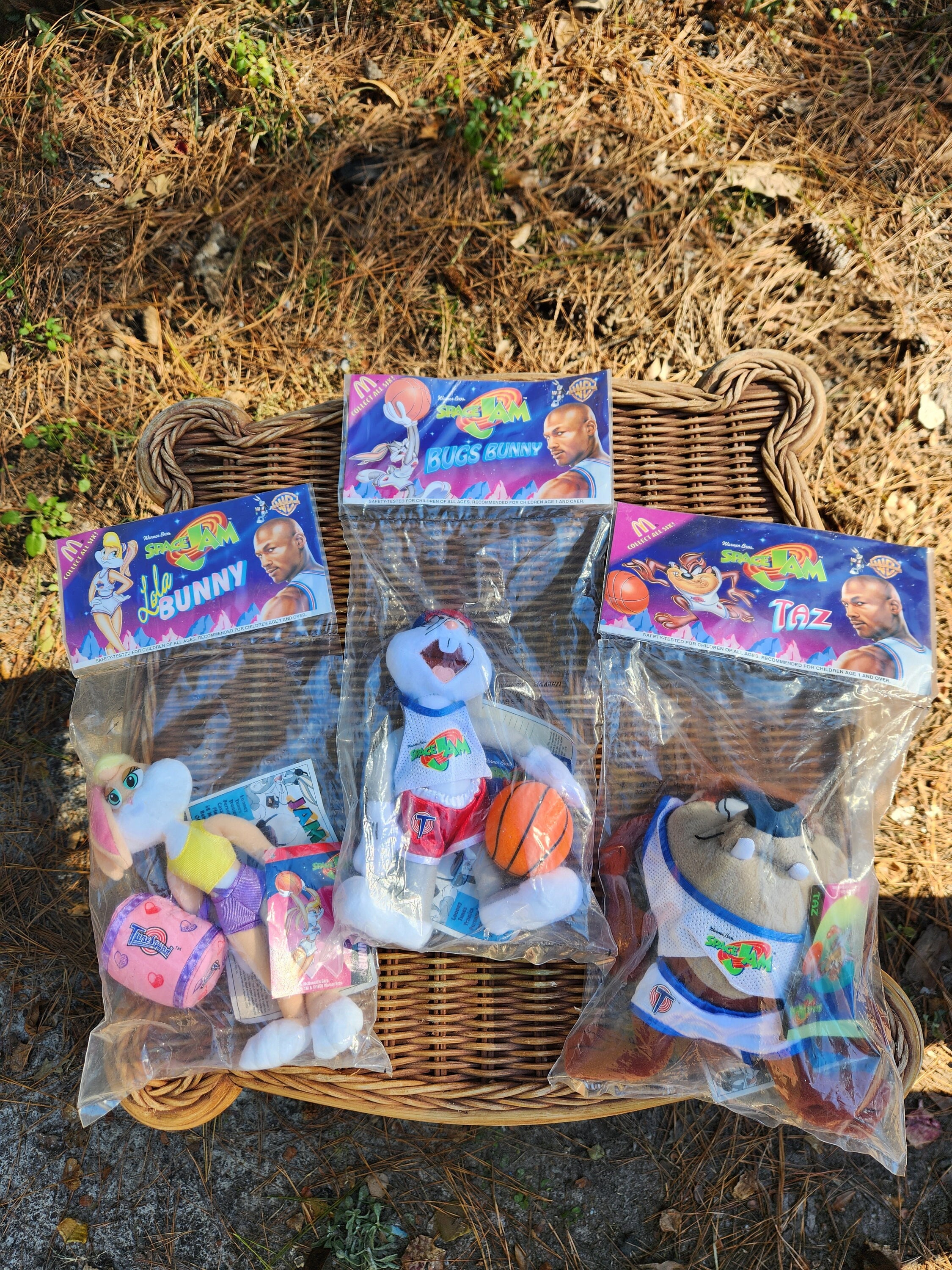 Vintage 1996 Mcdonalds Space Jam Plushies 3 - Etsy