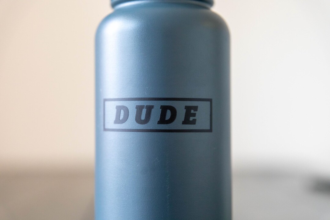 Dude Vinyl Decal Funny Aesthetic Sticker for Laptop, Water Bottle, Car ...