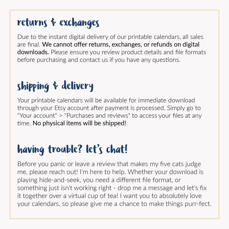 2026 Tangram Cats Calendar: 3x7 Inch Printable (letter Size PDF ...