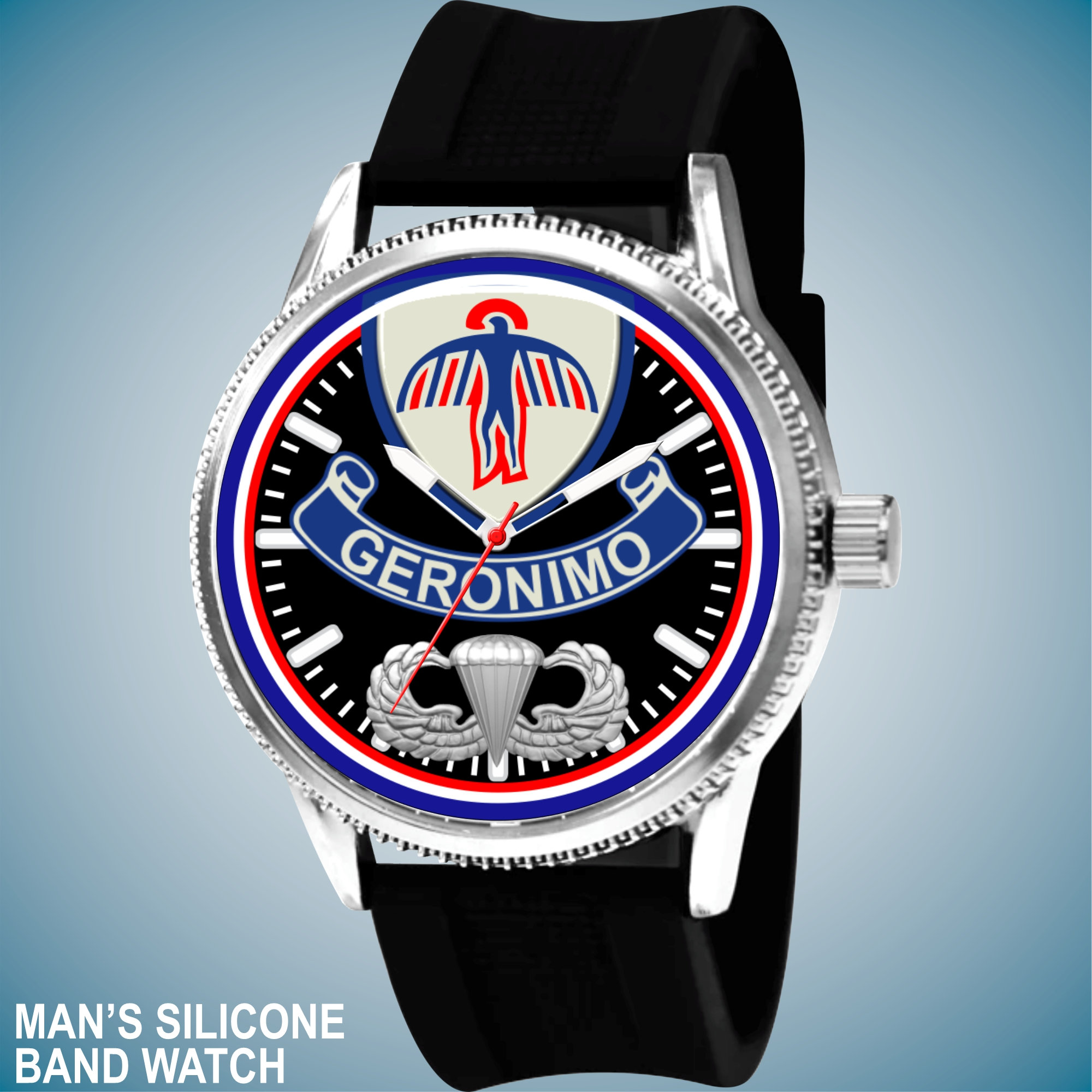 United States Army Geronimo Basic Jump Wings New Mans Watch - Etsy