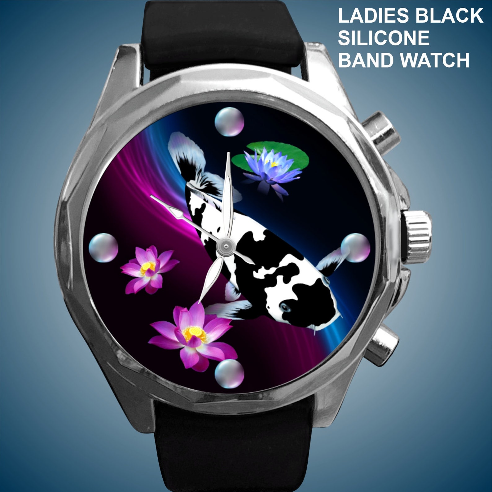 Women Koi Fish Watches, Choice of 1, 2, 3, 4 Dials and New Silver ...